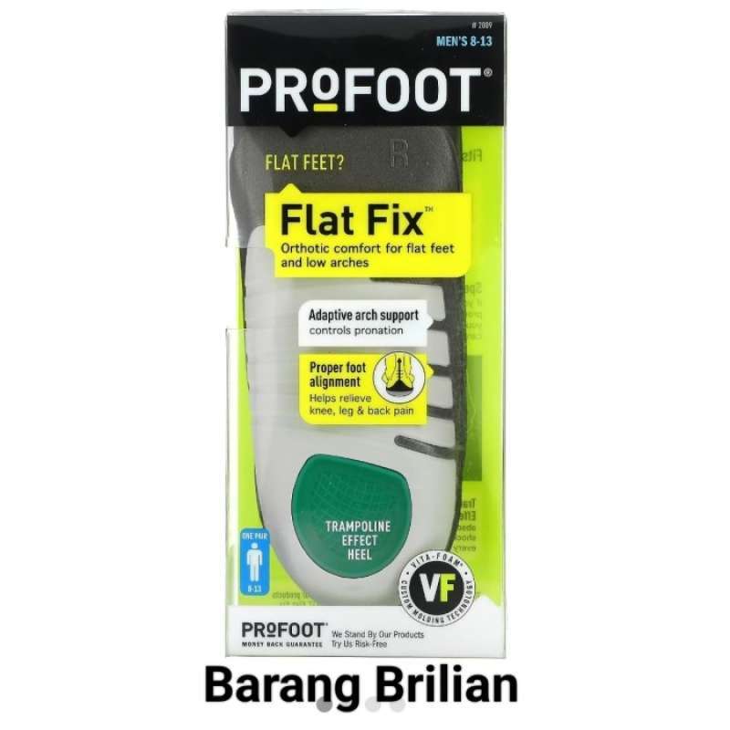 Jual Profoot Flat Fix Feed Adaptive Arch Support 1 Pair - Men 8-13 Di ...