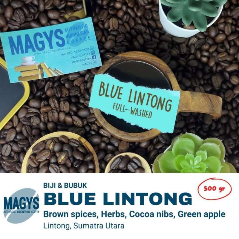 Jual Arabika Blue Lintong 500 Gr Kopi Coffee Arabica Biji Bubuk Di ...