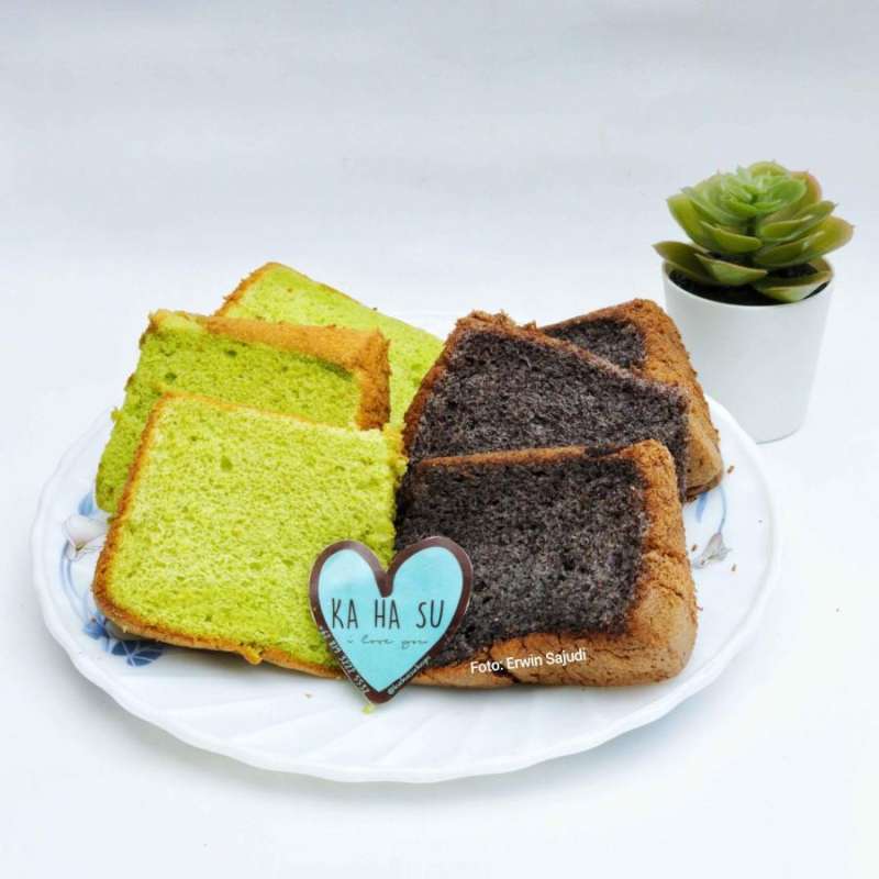 Jual Ka Ha Su Chiffon Cake Kue Sifon Enak Harum Pandan Lembut Tidak ...