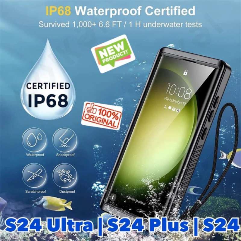 Jual Waterproof Case Samsung S24 Ultra Plus Casing Under Water Proof S ...