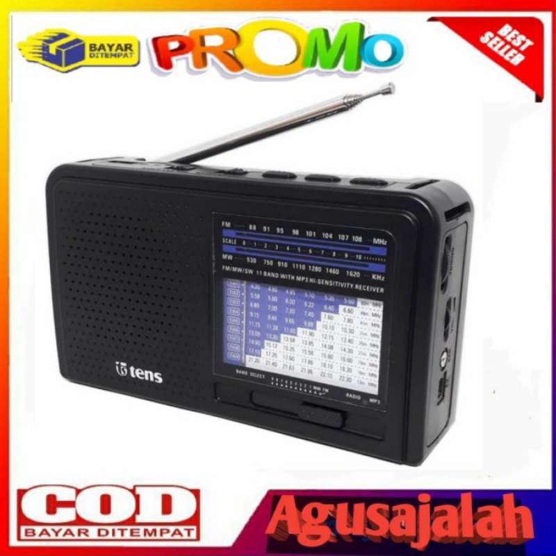 Jual Radio Tens 11band Ac/dc Micro Sd Usb Mp3 Tens-823 Am Fm Di Seller ...
