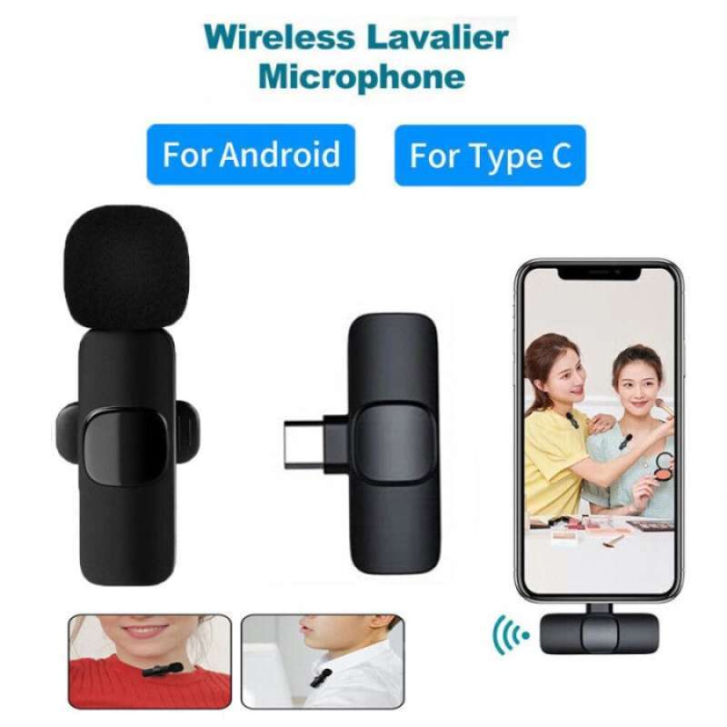 Jual K9 Wireless Lavalier Microphone Clip On For Smartphone Android Type C Di Seller Sangninja ...
