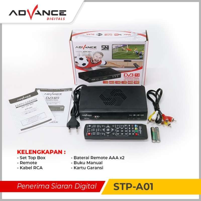 Jual Stb Advance Stp-01a Set Top Box Full Hd Tv Digital Stb Dvb T2 Di ...