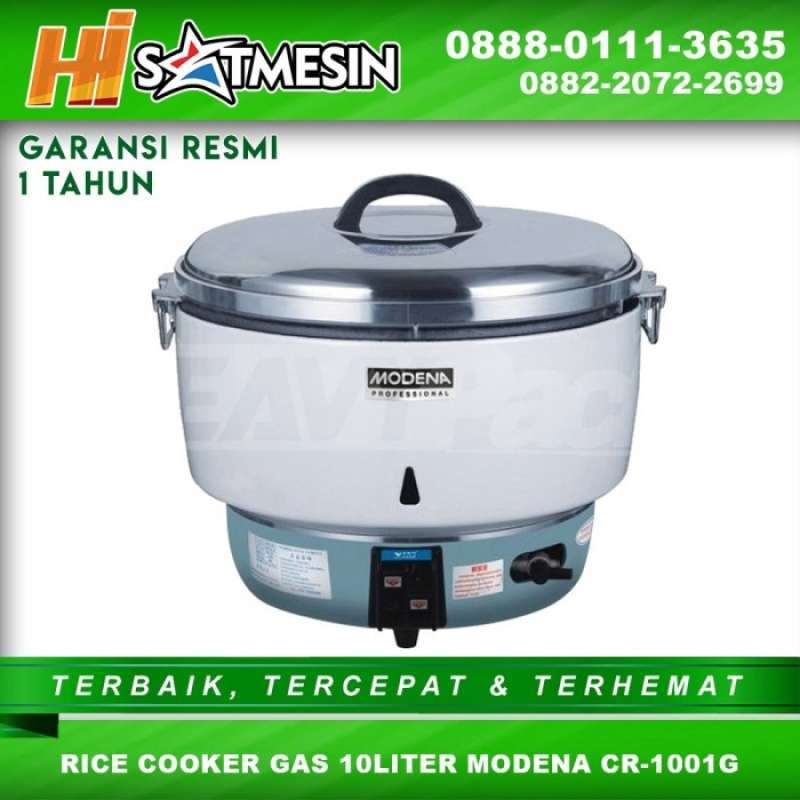Promo Modena Cr-1001g Gas Heavy Duty Rice Cooker 10 Liter Diskon 23% Di ...