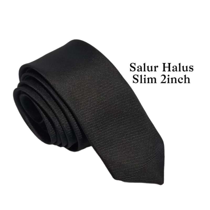 Jual Dasi Slim Pria Hitam 2 Inch Ready Stock Murah - Salur Di Seller Wd ...
