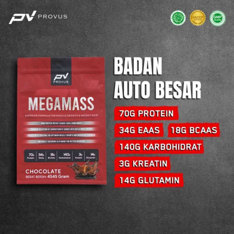 Jual Provus Mega Mass 10 Lb - 20 Serving Weight Gainer Penambah Berat ...