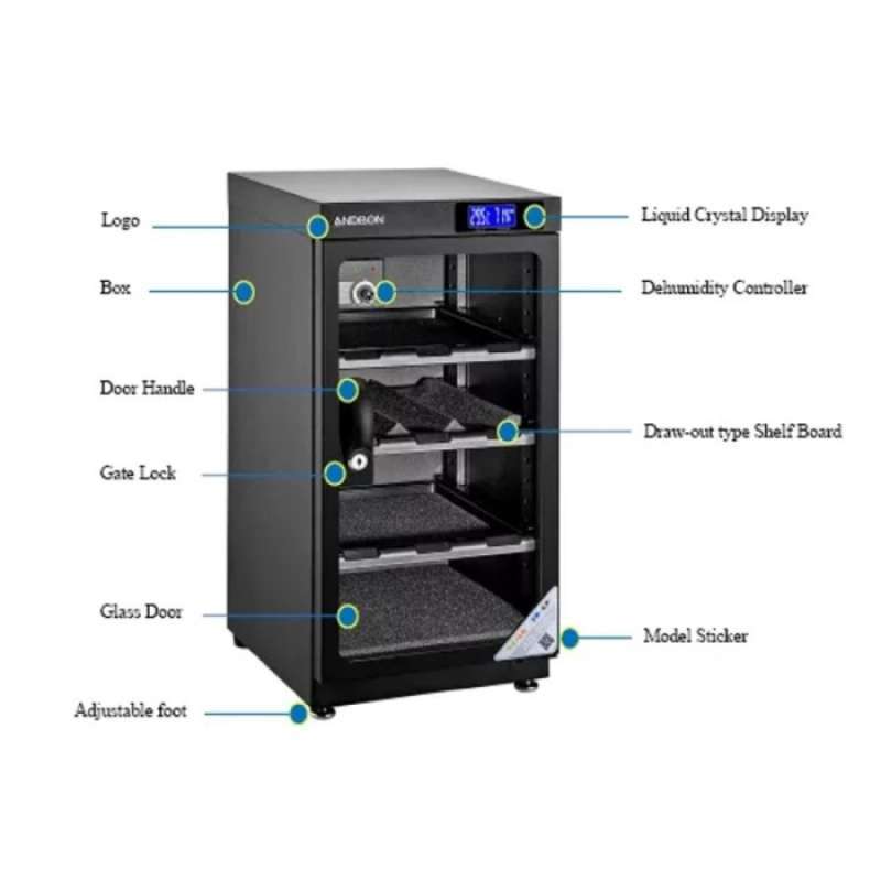 Jual Dry Box Drycabinet Andbon Ad-50c Digital Drybox Dry Cabinet 50 ...