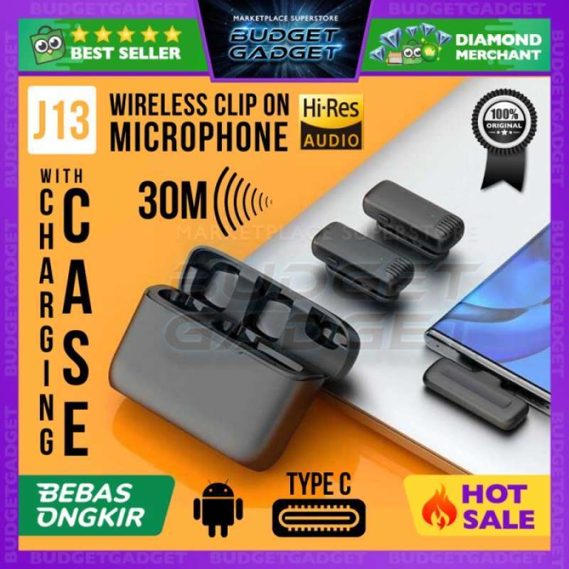Jual Senxin J13 Wireless Microphone Clip On Smartphone Type C Port - Senxin J13 Di Seller ...