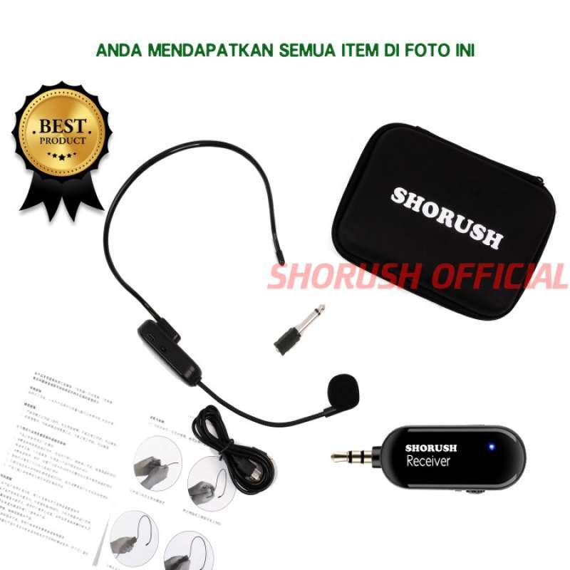 Jual Shorush Im 1 Mikrofon Mic Clip On Wireless Presentasi Tur Imam Masjid Di Seller Circlet ...