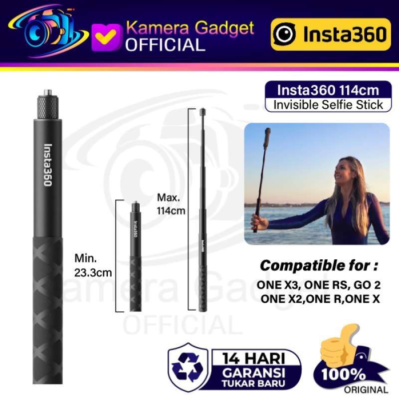 Jual Insta360 114cm Invisible Selfie Stick Insta 360 114 Cm Original ...