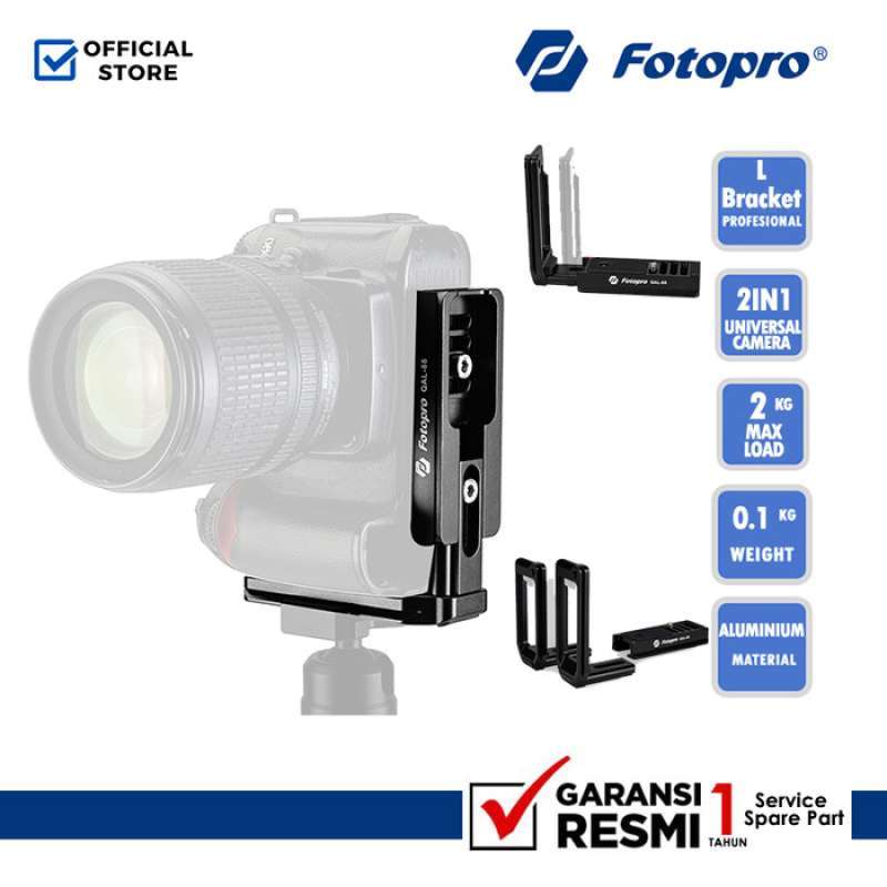 Jual Fotopro Qal-88 L-bracket Kamera - L Plate Universal Kamera Di ...