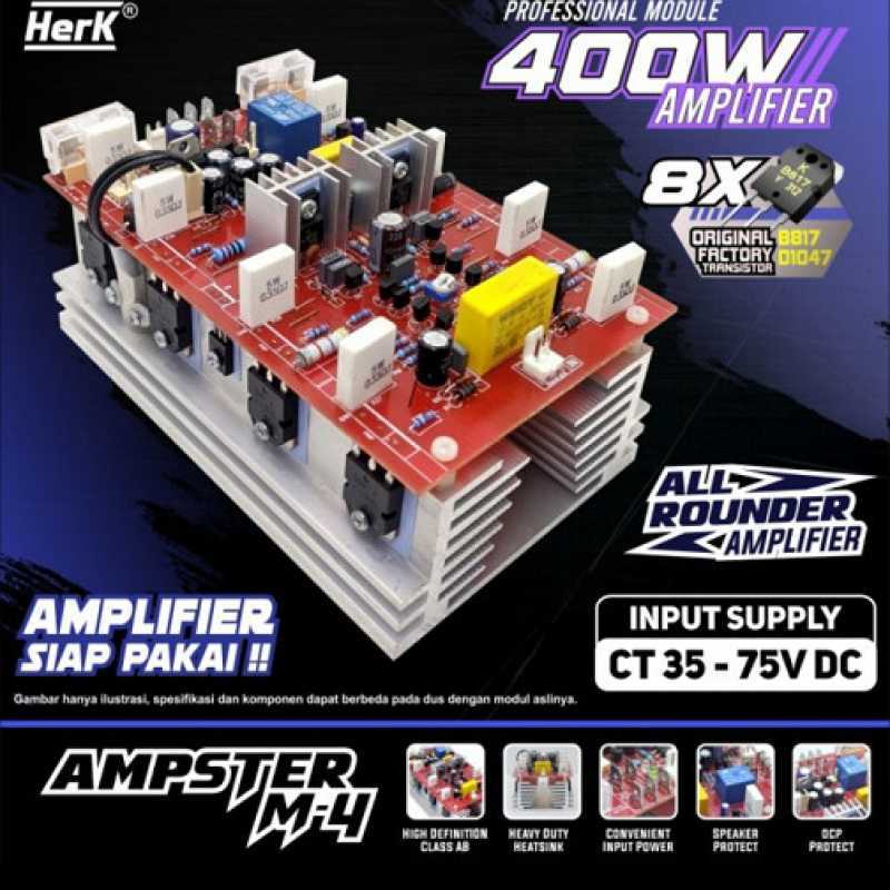 Jual Kit Power Amplifier Ampster M4 400watt Herk Hi-definition Clas-ab ...