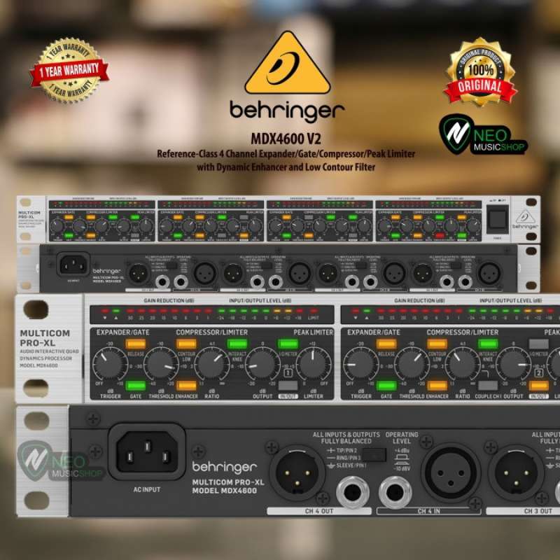Jual Behringer Mdx4600 V2 4 Channel Expander Gate Compressor Peak ...