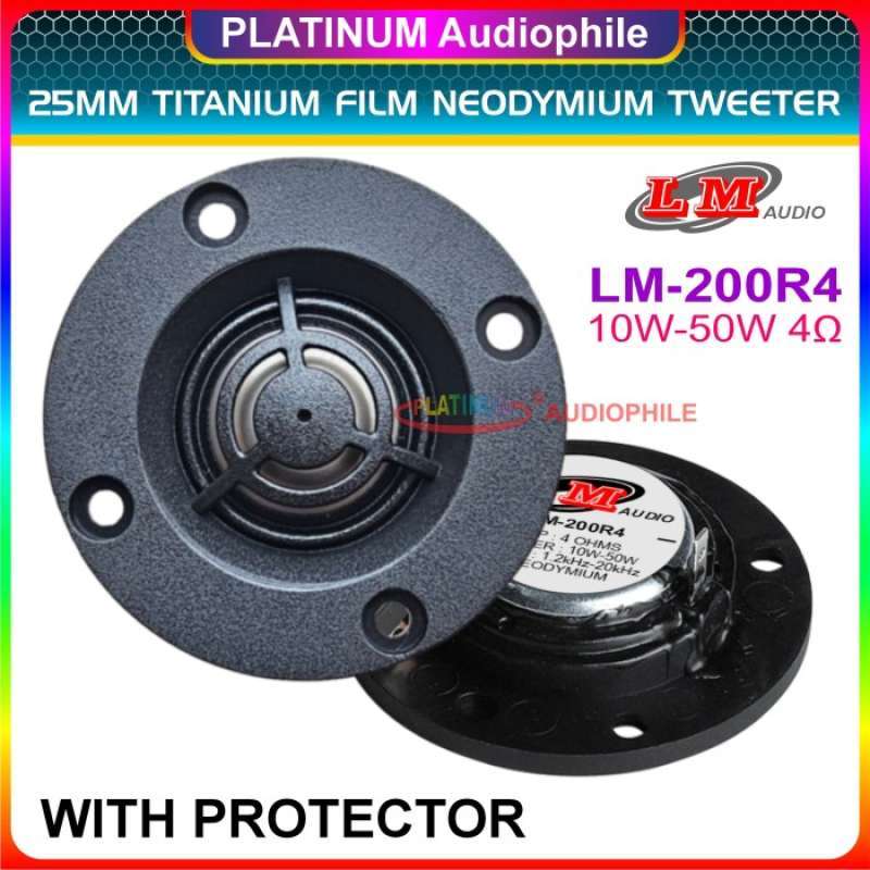 Jual Tweeter 2 Inch 4 Ohm 25mm Titanium Silk Dome Neodymium Tweter ...
