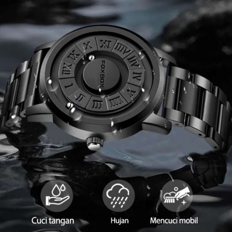 Jual [homm] Foxbox Jam Tangan Pria Anti Ari Kreatif Besi Tahan Karat ...