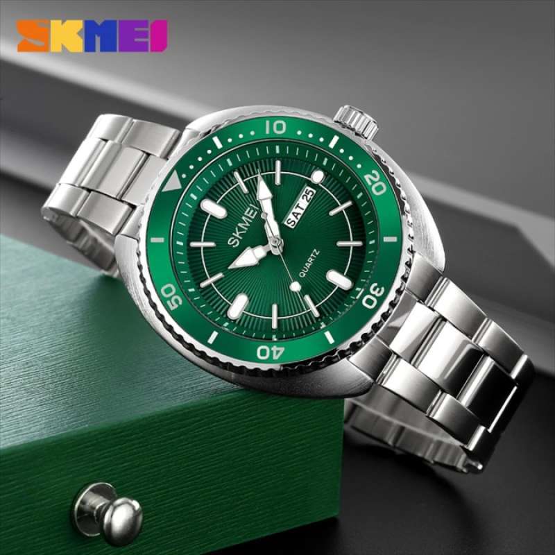 Jual Jam Tangan Pria Skmei 2256 Analog Day Date Stainless Steel ...