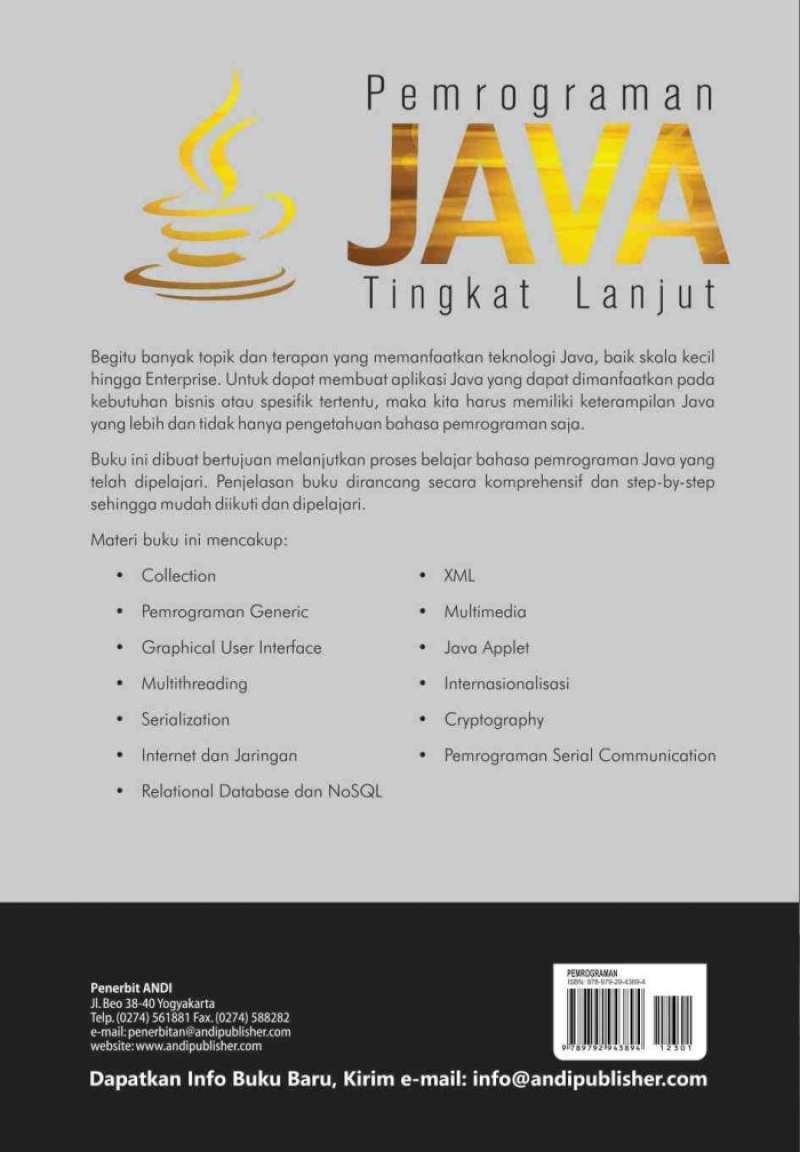 Promo Buku Pemrograman Java Tingkat Lanjut+cd Diskon 26% Di Seller ...