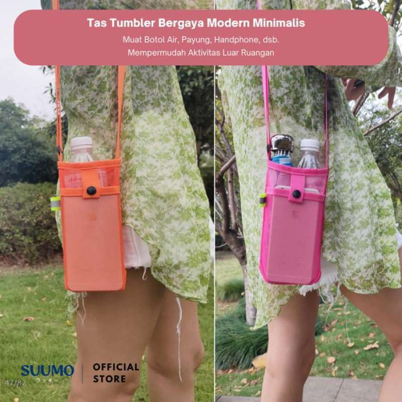 Jual Suumo Tas Tumbler Sling Bag Model Jaring Kantung Botol Minum ...