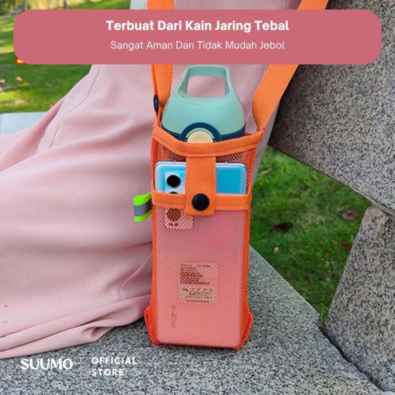 Jual Suumo Tas Tumbler Sling Bag Model Jaring Kantung Botol Minum ...