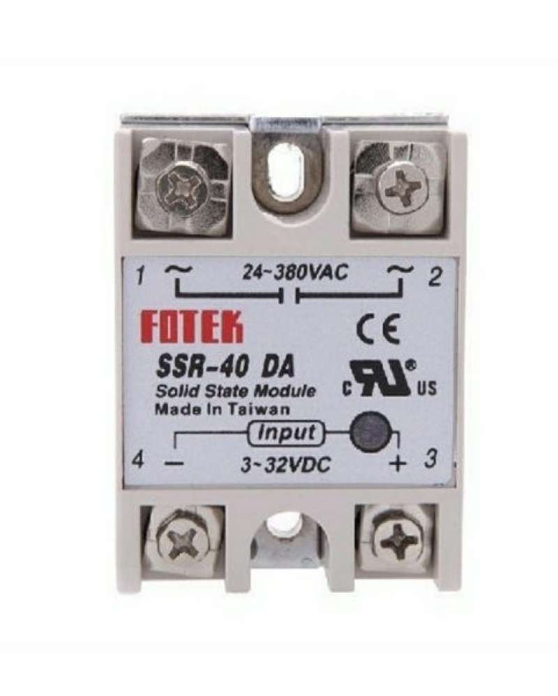 Promo Solid State Relay Ssr-40da Dc Control Ac Single Phase - 40a Dc To ...