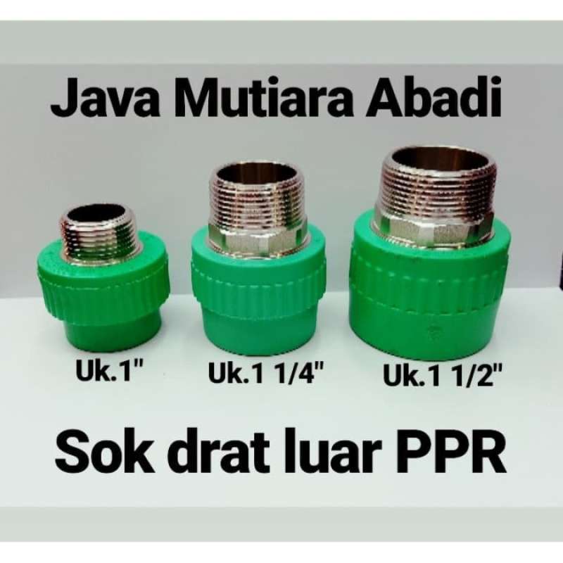 Promo Sok Drat Luar Ppr 1 1/4''/sok Sambungan 40mm Green Tigris Ppr ...