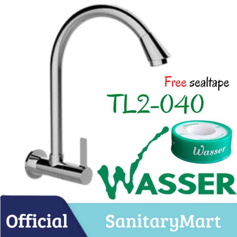 Promo Wasser Kran Angsa Cuci Piring Tembok Tl2-040 High Quality Diskon ...