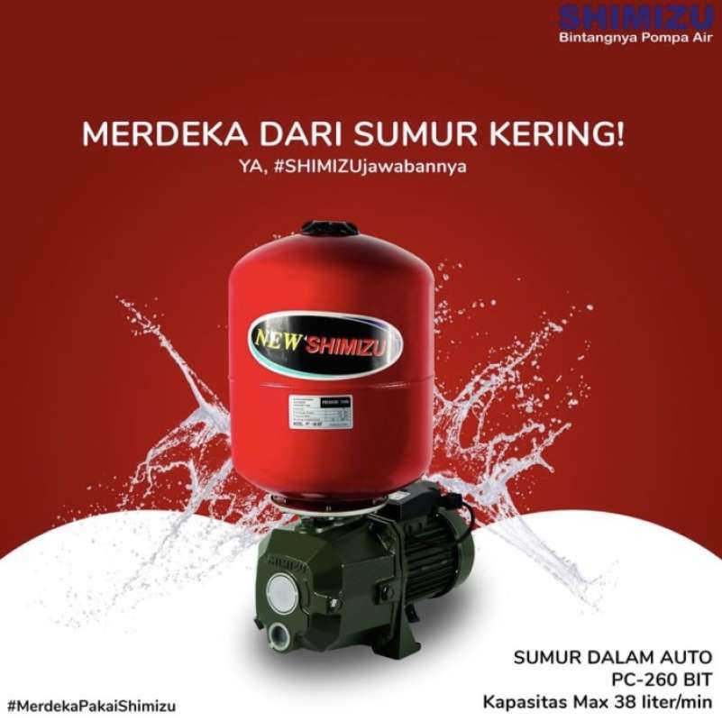 Promo Pompa Jet Pump Shimizu Pc 260bit Complete Set Diskon 23% Di ...