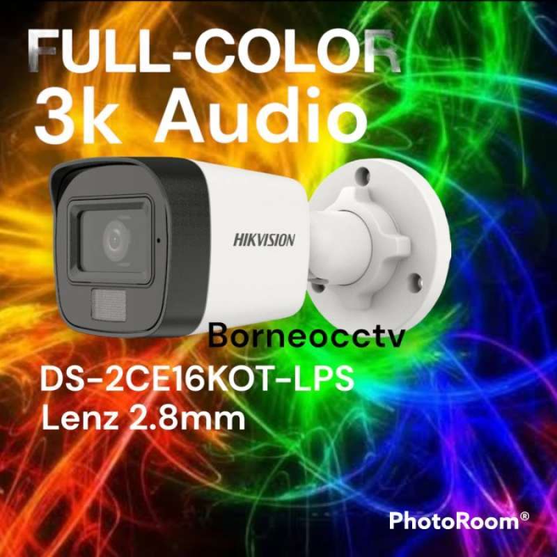 Promo Cctv Outdoor 3k Ds-2ce16kot-lpfs 5mp Colorvu + Mic Diskon 23% Di ...