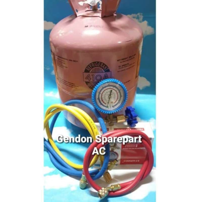 Promo Paket R410 Isi Freon Ac Sendiri Freon R410a Isi 1kg Komplit ...