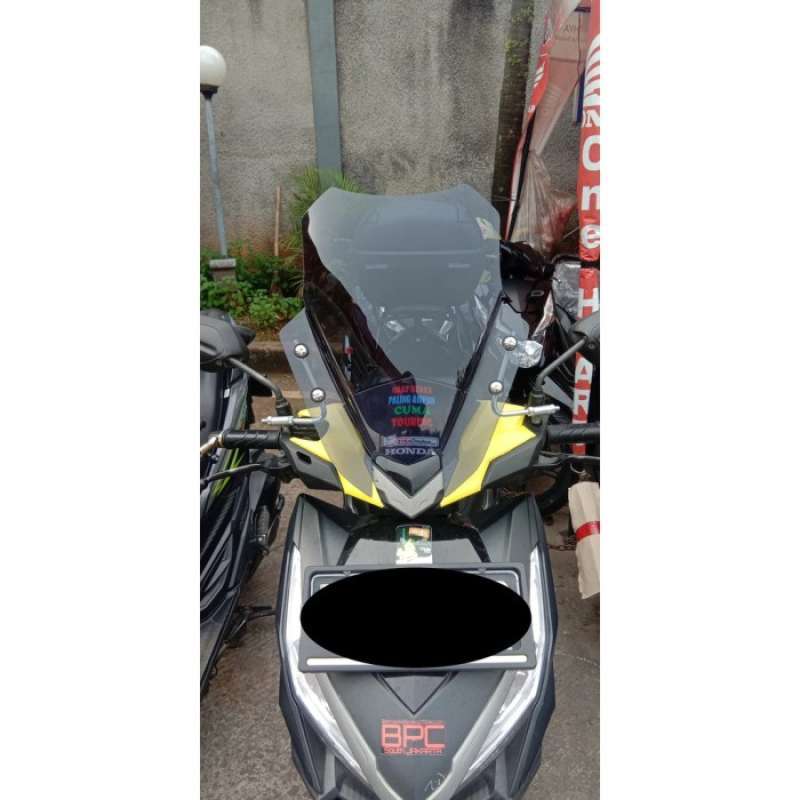 Promo Windshield Penahan Angin Motor Matic Honda Vario 150 125 110 Beat ...