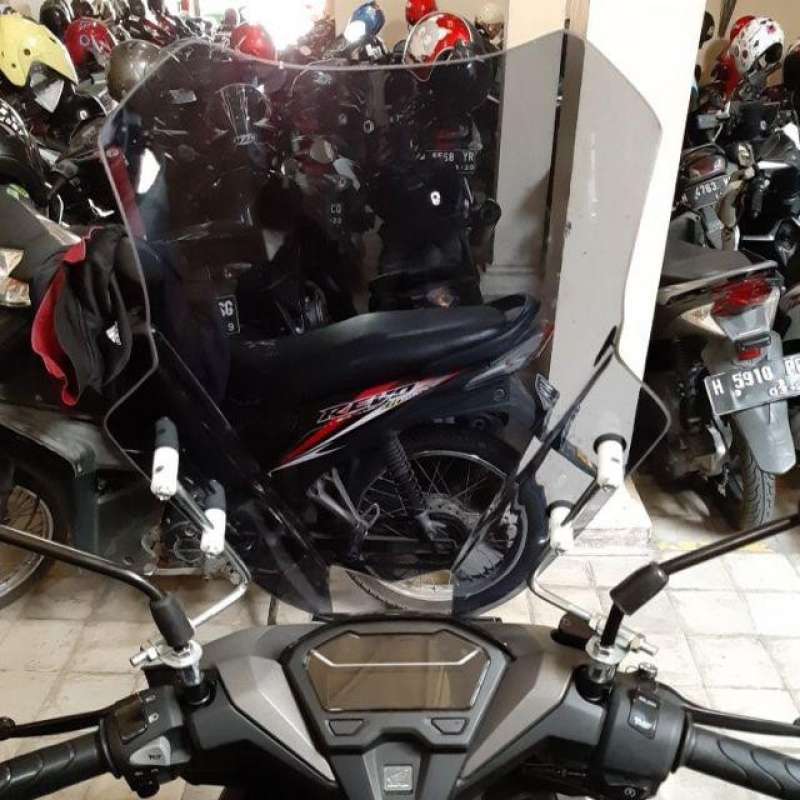 Promo Windshield Penahan Angin Motor Matic Honda Vario 150 125 110 Beat ...