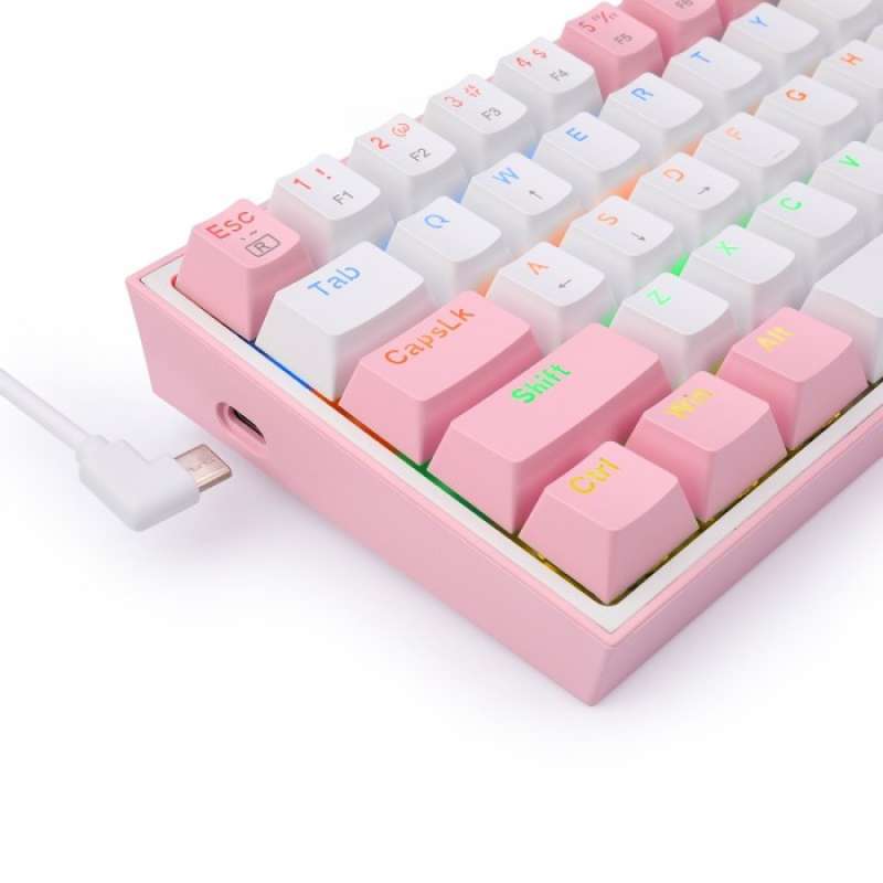 Promo Fizz K617 R - 60% Rainbow Wired Mechanical Gaming Keyboard Diskon ...