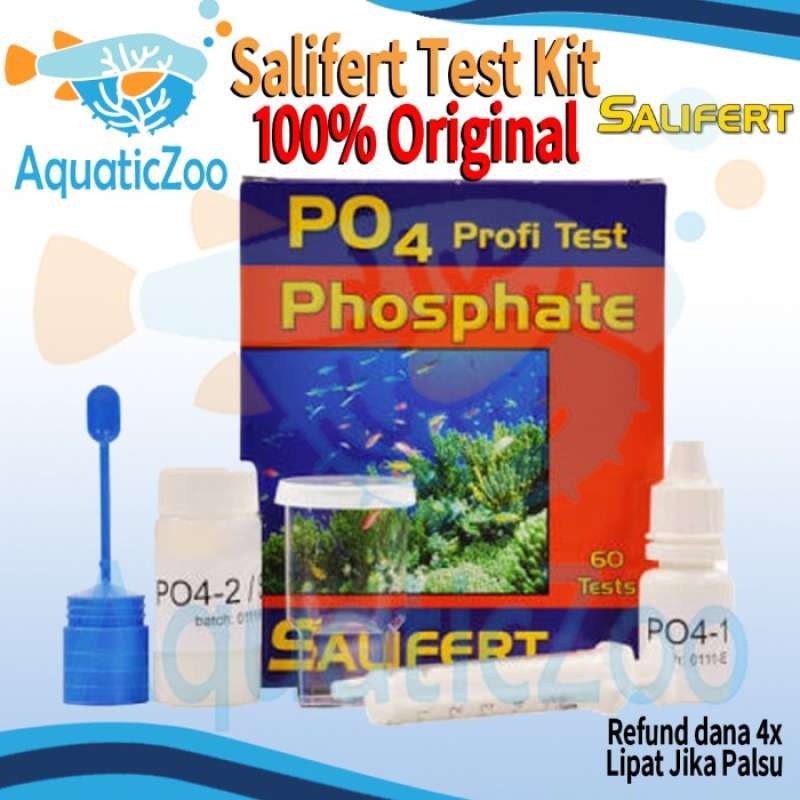Promo Salifert Phosphate Test Kit Po4 Test Pengukur Parameter Air Laut ...