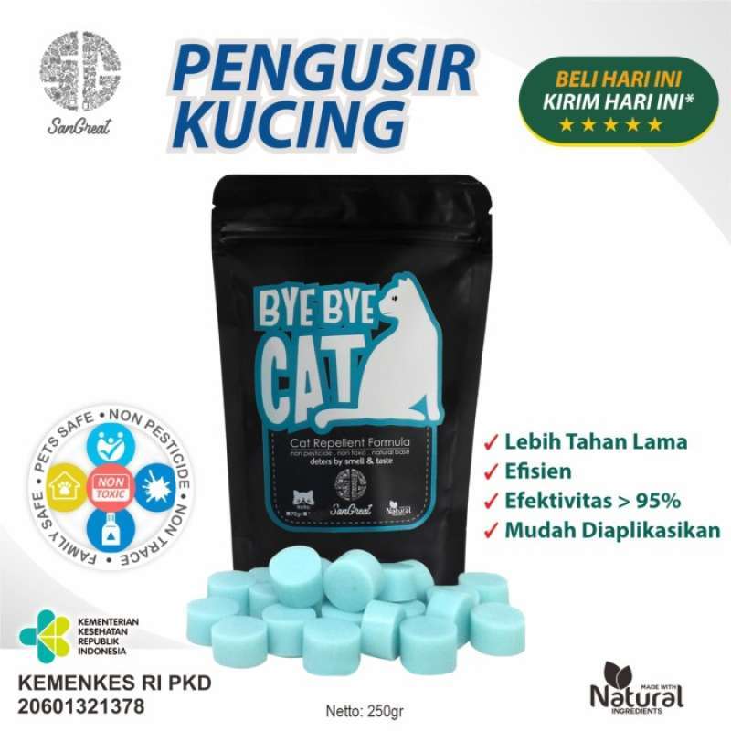 Promo Pengusir Kucing Bye Bye Cat Gel Outdoor Tahan Lama Diskon 33% Di ...
