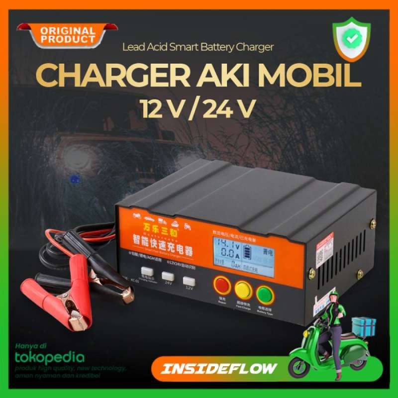 Promo Charger Aki Accu Mobil Motor Lead Acid Smart Baterai 12v 24v ...