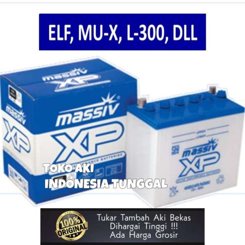 Promo Aki Mobil Massiv N70z Elf Mu-x L300 Nissan Excavator Ssangyong Boxer Diskon 23% Di Seller ...