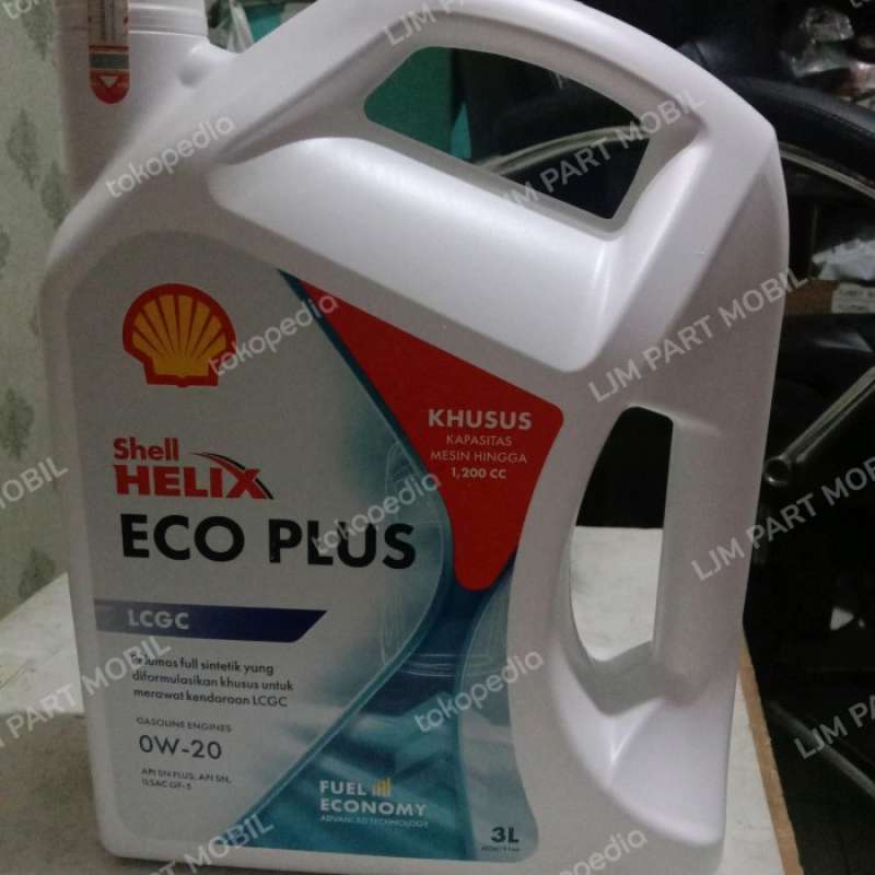 Promo Oli Shell Eco Plus Lcgc 0w-20 Isi 3l Ðÿ’¯% Diskon 23% Di Seller ...