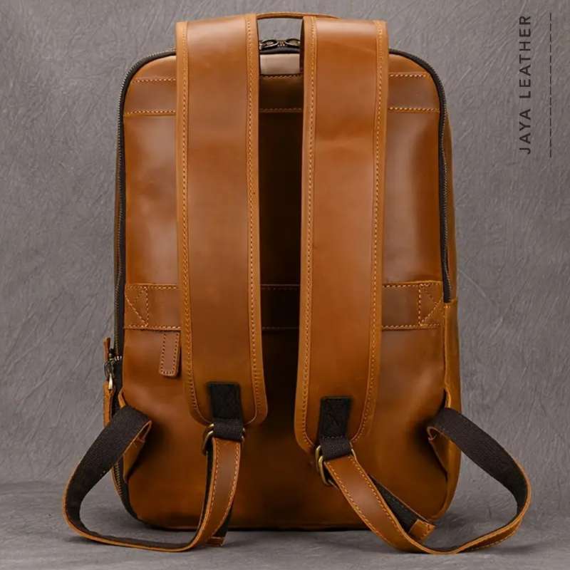 Promo Tas Ransel Travel Pria Wanita Unisex Kulit Sapi Asli Full Grain ...