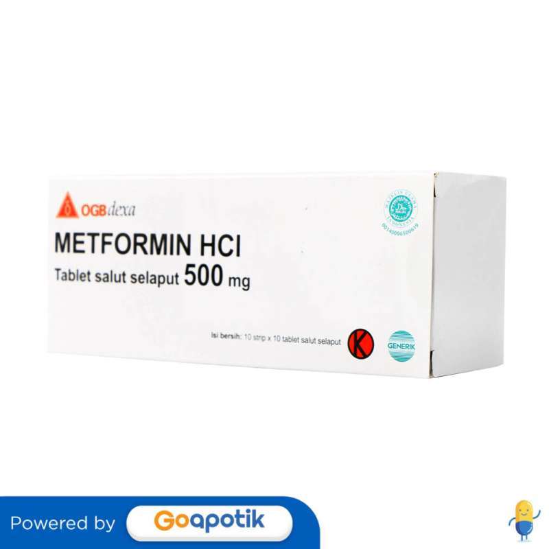 Jual Metformin Ogb Dexa Medica 500 Mg Box 100 Tablet / Diabetes Di ...