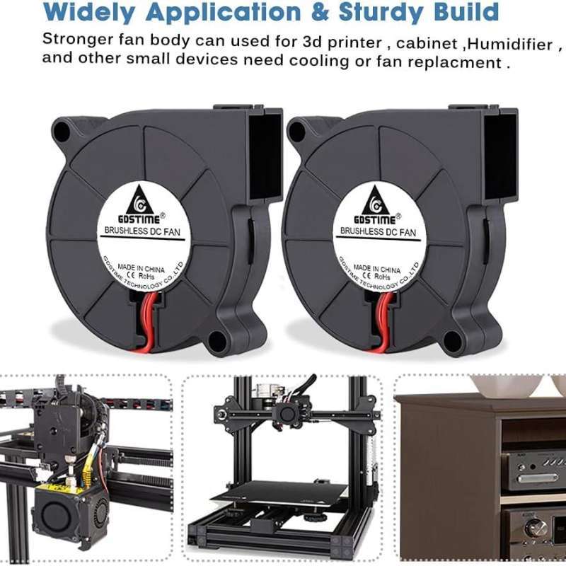 Jual Gdstime Kipas Printer 3d Cooling Fan Turbine Blower Hydraulic 5015 ...