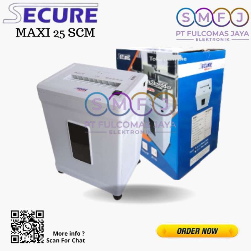 Promo Secure Maxi 25 Scm Penghancur Kertas Paper Shredder - Resmi New ...