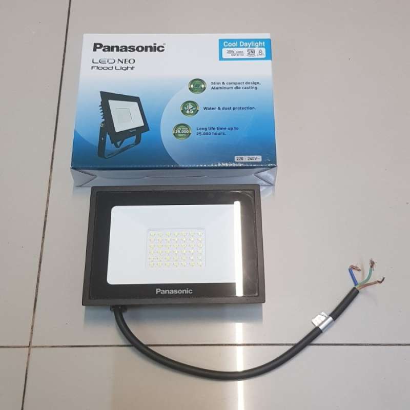Promo Panasonic Flood Light/kap Sorot Led 30w, 50w (putih/kuning) 220v ...