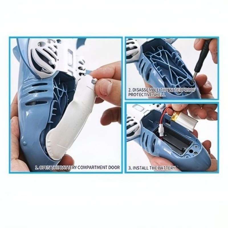 Promo Rc shark remote control 24ghz renang di air baterai cas anak laki ...