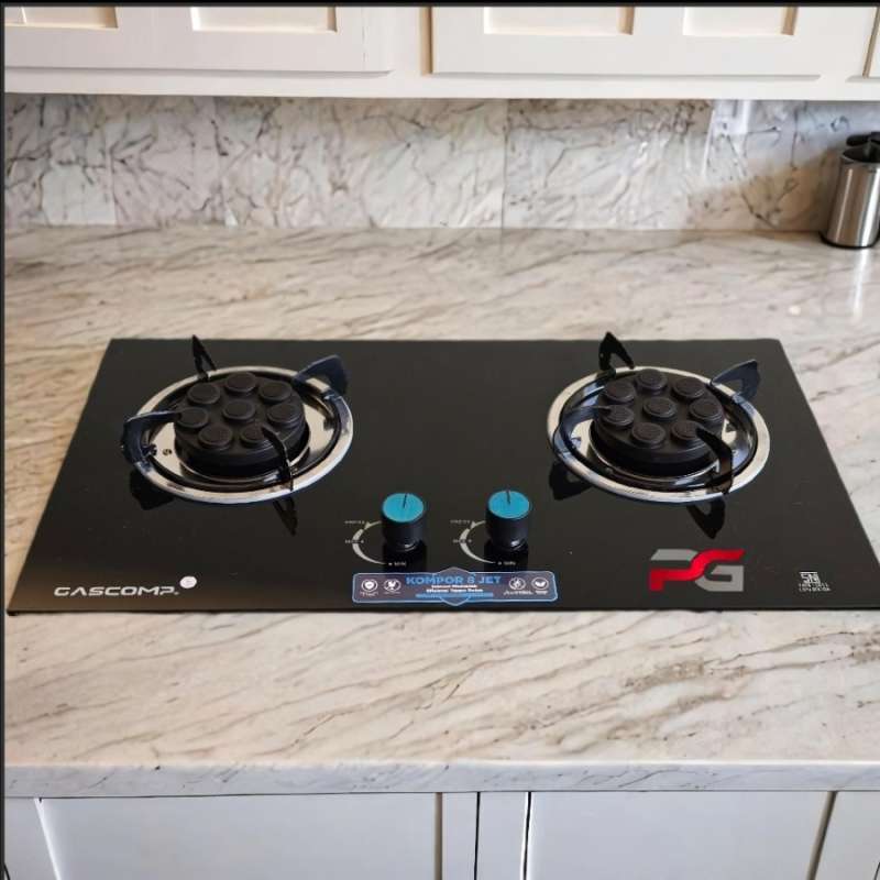 Promo Kompor Gas Kaca Tanam Api Jet 2 Tungku / Kompor Gas Burner Api ...