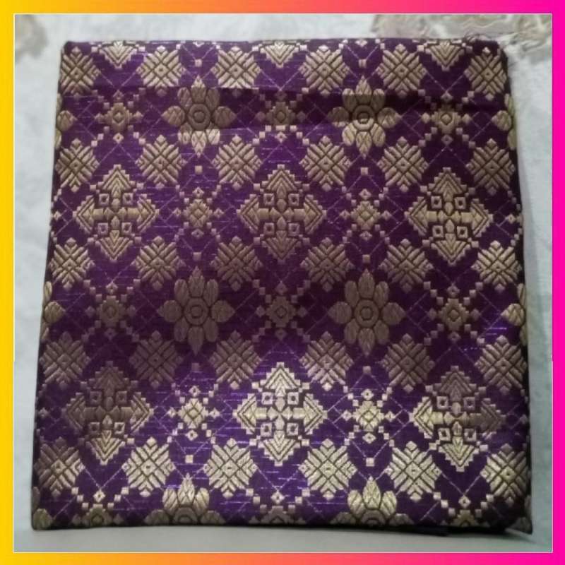 Jual Sarung Songket Khas Melayu Riau Ornamen Pucuk Rebung - Maroon ...
