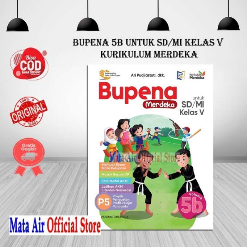Jual Asli Original Bupena 5a 5b 5c 5d Sd/mi Kelas V Kurikulum Merdeka ...
