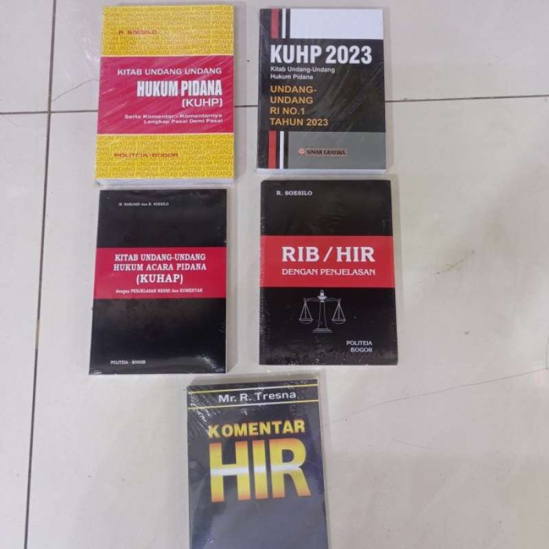 Jual 5 Buku Paket Kuhp 2023, Kuhp, Kuhap, Rib/hir, Komentar Hir. Di Seller Circlet - Cengkareng ...