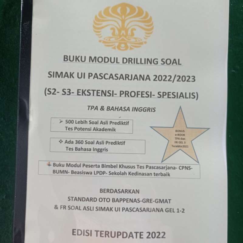 Jual Buku Kompilasi Soal Simakui Pascasarjana (s2-s3-profesi-spesialis)2021 - Biru Muda Di ...