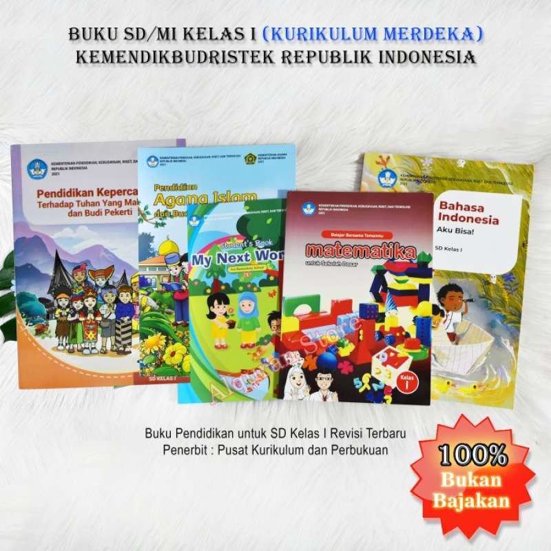 Promo Buku Pendidikan Kelas 1 Sd Kurikulum Merdeka Diskon 23% Di Seller ...