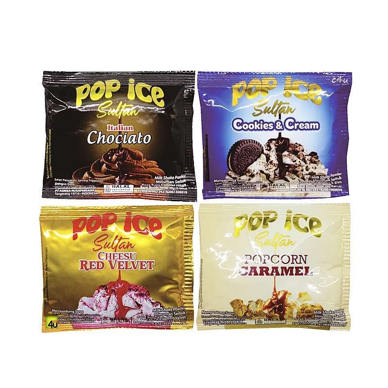 Promo Pop Ice Sultan - Milk Shake Powder - Paket 5 Sachet Diskon 11% Di ...